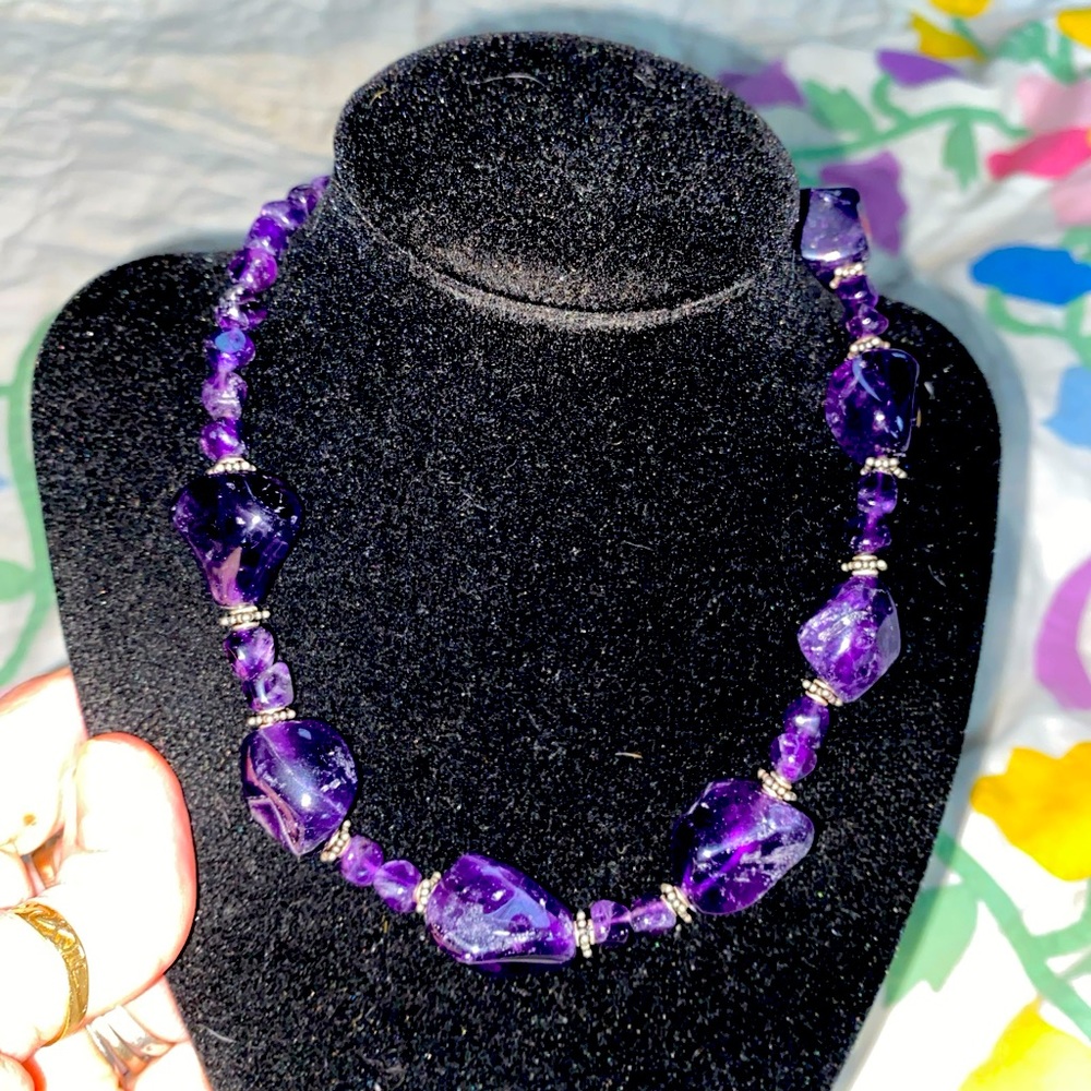 Artisan Amethyst, Necklace - Gem